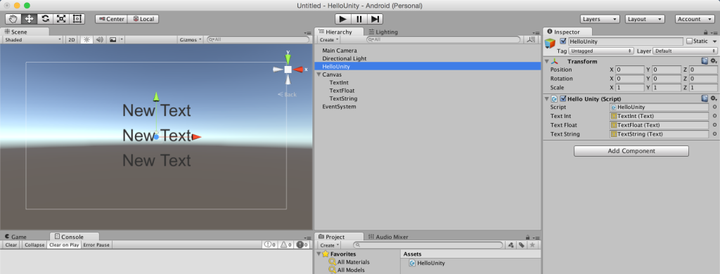 Unity5でAndroidの共有ライブラリと文字列のやり取りをする – Pelican Philosophy