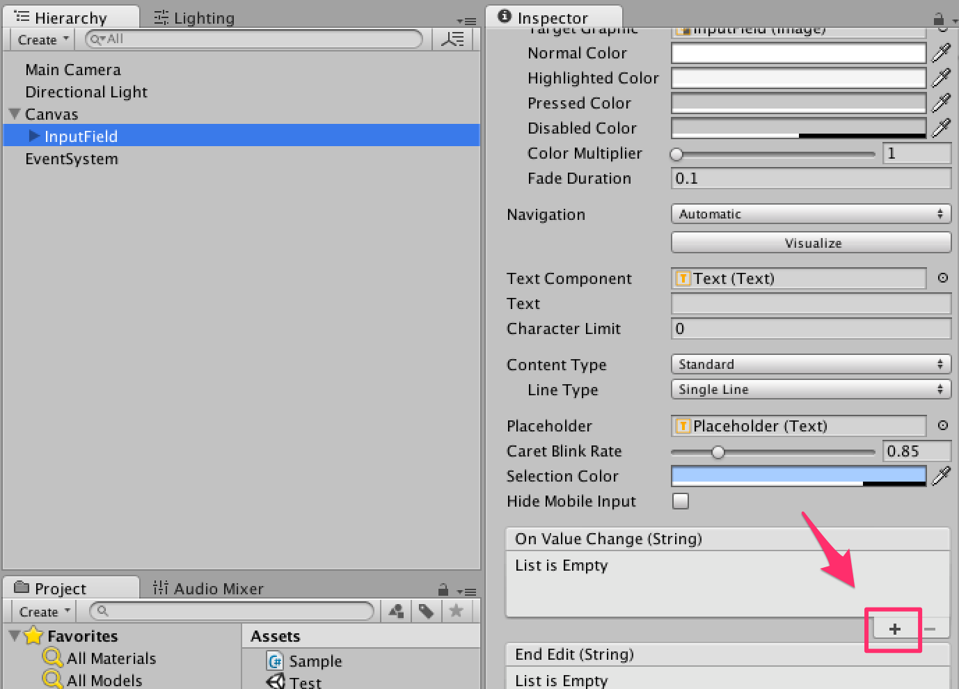 UnityでInputFieldのテキストを取得する – Pelican Philosophy